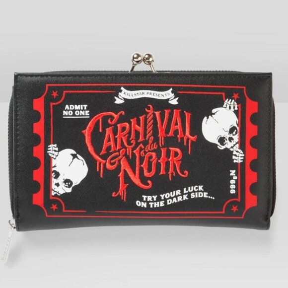 Killstar | Bags | Killstar Sideshow Faux Leather Walletred Black ...